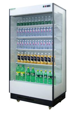 China 0.9m Front Open Multideck Open Chiller Dairy Food / Bevarage Display for sale