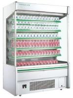 China Upright Store Glass Door Refrigerator For Milk Display Danfoss Compressor for sale