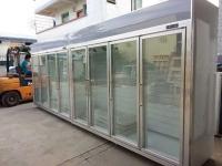 China Heater Glass Door Commercial Beverage Cooler For Supermarket / Store Two Layers for sale