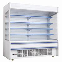 China Mini Beverage Fruit And Vegetables Refrigerator Display Racks Open Chiller for sale