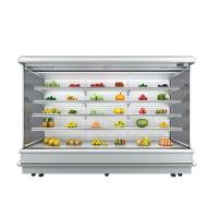 China Open Vegetable Chiller Refrigerators Display Freezer For Supermarket for sale