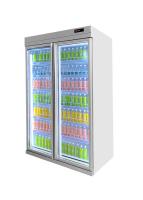 China Commercial Vertical Drink Display Cooler Refrigerator for Supermarket for sale