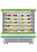 China Commercial Refrigerator Multideck Open Display Chiller For Vegetable And Fruit for sale
