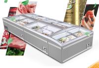 China Combined Island Cabinet Supermarket Chest Freezer With Glass Door for sale