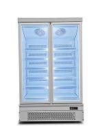 China Plug In System Commercial Display Freezer Double door Showcase for sale