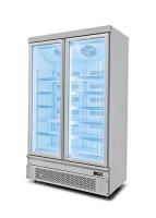 China Plug In System Commercial Display Freezer Double door Showcase for sale