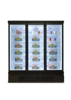 China 1450L Glass Door Commercial Display Freezer Factory Vertical Showcase for sale