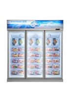 China 5 Adjustable Shelf R134 Vertical Display Freezer Commercial Upright Fridge for sale