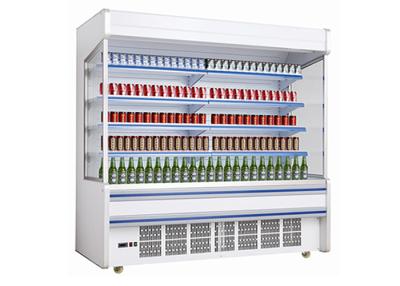 China Fan Cooling Beverage Drink Commercial Display Freezer Multideck Open Chiller for sale