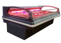 China Custom Multipurpose Fan Meat Freezer Showcase Food Open Chiller Built In System for sale