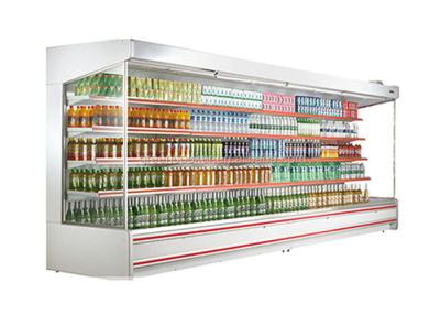 China R22 Multideck Open Chiller Fruit Vegetable Open Display Cooler For Drink for sale