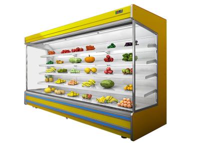 China Remote System Open Deck Chiller Multideck Refrigerator Showcase For Supermarket for sale