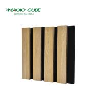 China Interior Acoustic PET Panels Decorative Wood Slat Wall Acoustic Board for sale