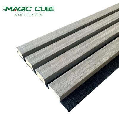 China 3 Side Wood Veneer acoustic wall panel Sound Absorbing Cinema Acoustic Panel for sale