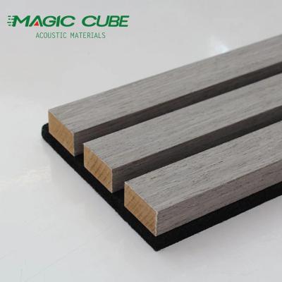China Akupanel Wooden Veneer Acoustic Wall Panel 3 Side Acoustic Sound Panels for sale