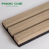 China Auditorium Woodupp Panels 3 Side Akupanel Acoustic Wood Slat Wall for sale