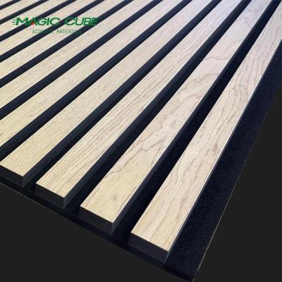 China Decor Wood Acoustic Panel Interior Wood Slats Wall Acupanel for sale
