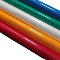 China Vinyl Mylar Highly Roll Sheeting Self Adhesive Printing Sheet Pvc Stripe Warning Traffic Signs Engineering Grade Reflective Film for sale