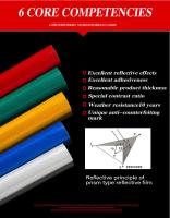 China Vinyl Mylar Highly Roll Sheeting Self Adhesive Printing Sheet Pvc Stripe Warning Traffic Signs Engineering Grade Reflective Film for sale