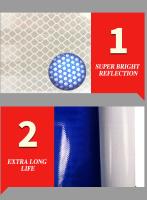 China Vinyl Mylar Highly Roll Sheeting Self Adhesive Printing Sheet Pvc Stripe Warning Traffic Signs Engineering Grade Reflective Film for sale