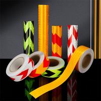 China Red White Yellow Safety High Visibility Road 55mm Truck Warning Adhesive for Car Sticker Marking Reflective Tape for sale