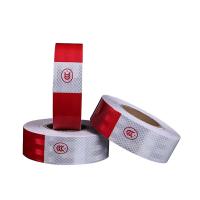 China Red White Yellow Safety High Visibility Road 55mm Truck Warning Adhesive for Car Sticker Marking Reflective Tape for sale
