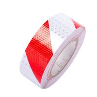 China Red White Yellow Safety High Visibility Road 55mm Truck Warning Adhesive for Car Sticker Marking Reflective Tape for sale