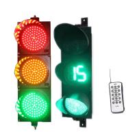 China IP66 Full Ball RYG Traffic signal Lights 100mm 200mm 300mm Led Semforo Traffic Countdown Timer signal Light in the Crossroad for sale