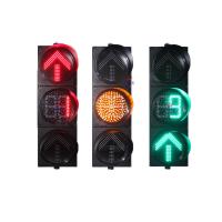 China Semaforizacion Full-screen Tricolor Intelligent Traffic Light Countdown Timer Semaforos LED for sale