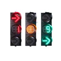 China Semaforizacion Full-screen Tricolor Intelligent Traffic Light Countdown Timer Semaforos LED for sale