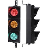 China Three Color 12v-24V Semaforo Peatonal Controladores Red Green Semaforos  Ip66 100/200 mm Traffic signal Light for sale