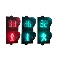 China Made in China Pedestrian Traffic signal Lights for Crossroads 300mm Led Traffic Light signal with Countdown Timer for sale