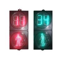 China Made in China Pedestrian Traffic signal Lights for Crossroads 300mm Led Traffic Light signal with Countdown Timer for sale