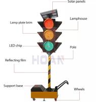 China Wholesale Customized Movable Solar Red Green Traffic Light Solar Temporary Traffic Signal Light WithTouch Screen for sale