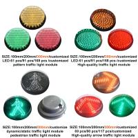 China CE RoHS 200mm 300mm 400mm Red Green Yellow LED Solar Power Traffic Signal Light System Include Countdown Timer Arrow for sale