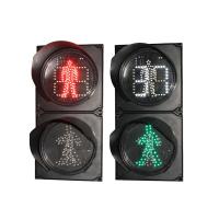 China CE RoHS 200mm 300mm 400mm Red Green Yellow LED Solar Power Traffic Signal Light System Include Countdown Timer Arrow for sale