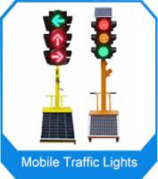 China Wholesale Customization 12V /8W Mobile Solar Powered Traffic Light Solar Temporary Traffic Signal Light With Touch Screen for sale