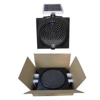 China Factory Wholesale Solar Powered Warning Traffic Lights Traffic Safety LED Strobe High Speed Anti-fog Yellow Flashing Light for sale