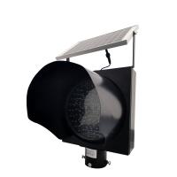 China Pedestrian Slow Down Solar Powered Yellow Led Flashing Beacon Road Safety Traffic Hazard Slolar Warning Light for sale