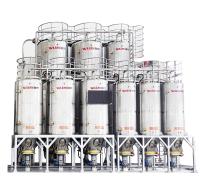 China Cylindrical Material Silo for Powder & Granular Storage - 5-200 Ton Capacity, 2-8 Meter Diameter Options for sale