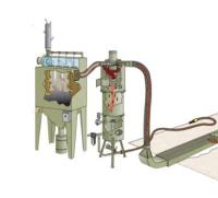 China 10 CFM Pneumatic Dust Collector with 2-Inch Inlet, 20-Gallon Capacity for Flour Milling for sale