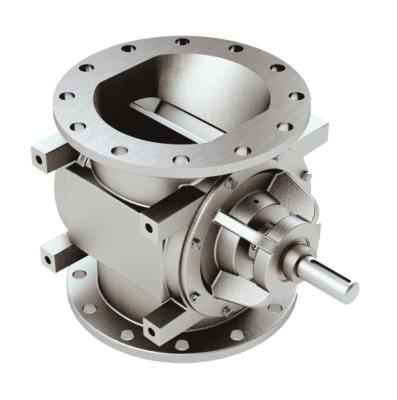 China WIJAY Regulating Air Lock Rotary Valve 2/4-160 M³/H Capacity with Electric Chain Drive for Industrial Material Handling for sale