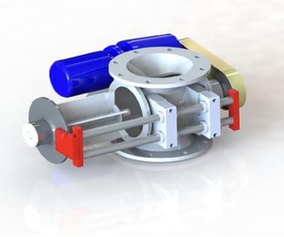 China 30L Rotary Airlock Valve with 1-2 Tons/hr Output and 10-35 RPM Speed for Material Control for sale