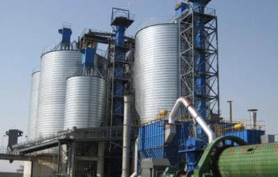 China Galvanized Steel Material Silo 5000 Ton Capacity with 10m Diameter and 30m Height for Industrial Storage for sale