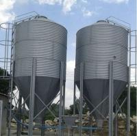 China Galvanized Steel Feed Storage Silo 1-5000 Ton Capacity with 6.4-27.4 Meter Height for Poultry and Livestock Farms for sale