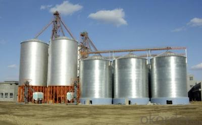 China Galvanized Steel Cone Bottom Feed Silo 2.7-32.1m Diameter 1-5000 Ton Capacity Corrosion Resistant for sale
