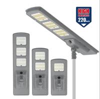 China All In One LED Solar Street Light 220lm/W IP65 Waterproof with 2-3 Rainy Days Backup for Road and Garden Lighting for sale