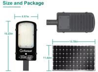 China IP65 Waterproof 300W Solar Street Light with Motion Sensing Mode and Solar Panel for Urban Roads for sale