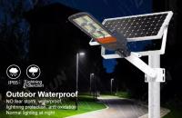 China Double Arm Waterproof Solar Street Light 100W-500W Customized Pathway Solar LED Light for Garden and Road for sale