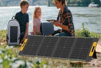 China 55W Lightweight Weatherproof Solar Charger - Portable Solar Panel for Backpacking and Hiking for sale